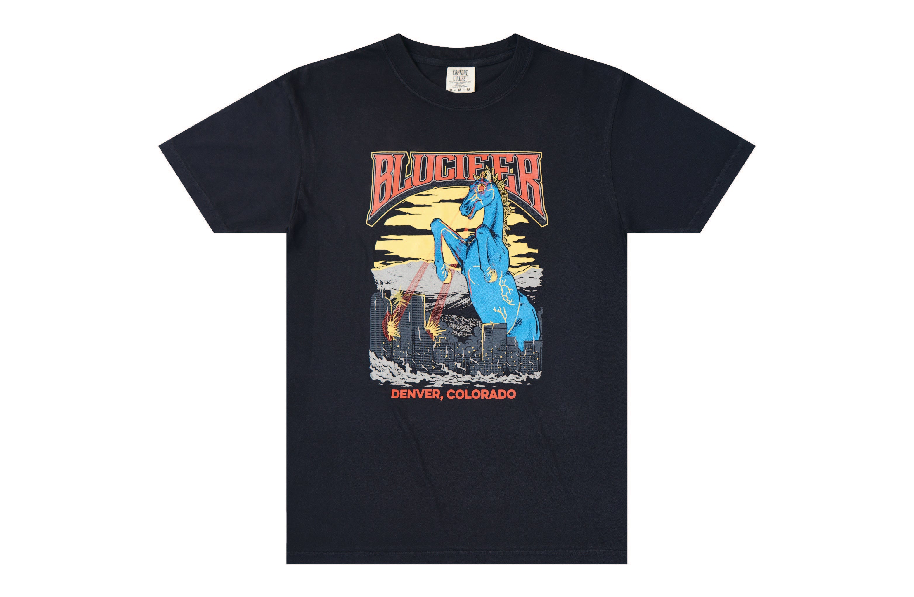 Blucifer Tee - Black (Unisex) – Denver Apparel Company
